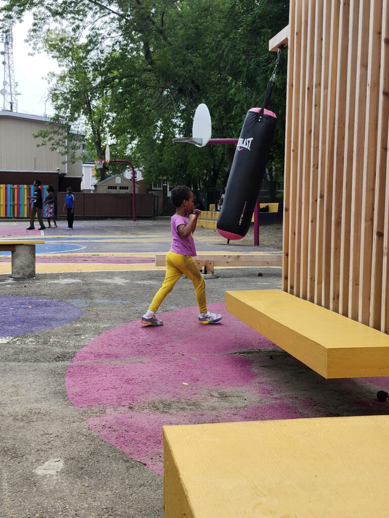 Architecture Action Lab builds outdoor gym and play space for kids in ...
