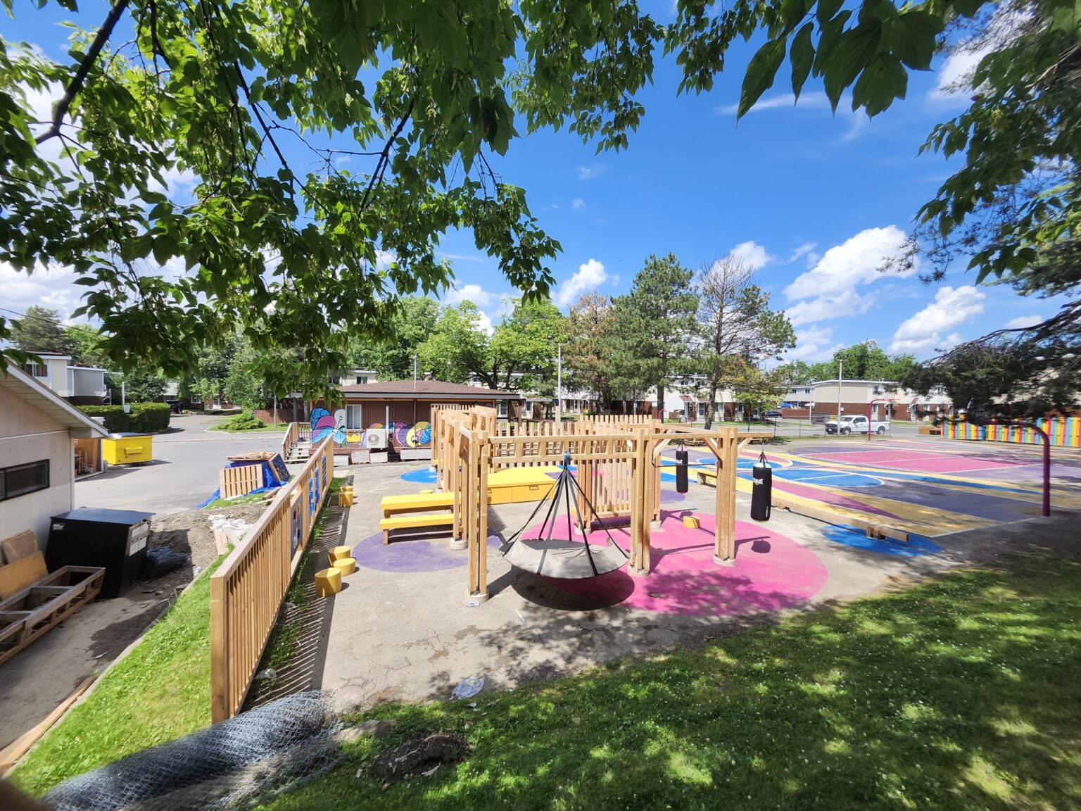 Architecture Action Lab builds outdoor gym and play space for kids in ...